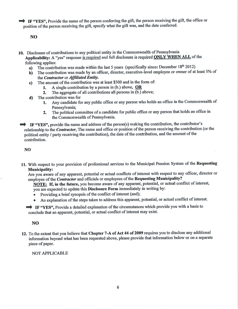 Act 44 Annual Disclosure Notice | Glenolden, PA